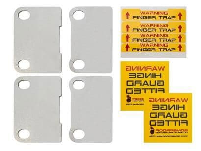 Defender Door Hinge Guard Kit - 2 door