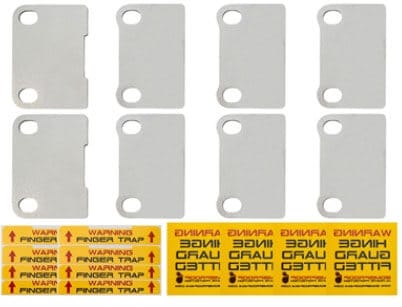 Defender Door Hinge Guard Kit - 4 door